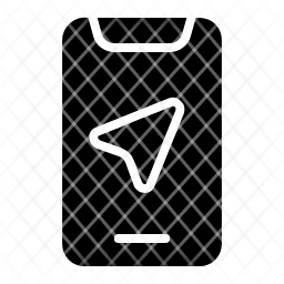 navigation icon, arrow icon, cursor icon, gps icon, maps icon, location icon, ui icon ...