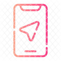 navigation icon, arrow icon, cursor icon, gps icon, maps icon, location ...