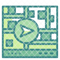 navigation icon, compass icon, gps icon, cursor icon, maps icon ...