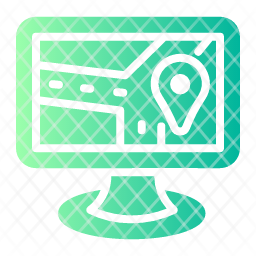 navigator icon, computer icon, screen icon, location icon, placeholder ...