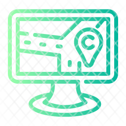 navigator icon, computer icon, screen icon, location icon, placeholder ...