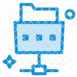 network icon, file icon, folder icon