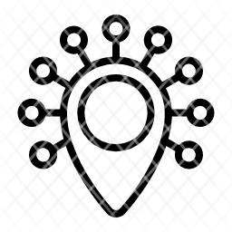 network icon, location icon, maps icon, pin icon, place icon, holder ...