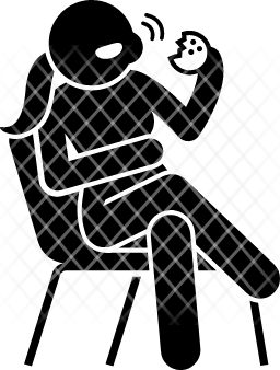 nibble icon, food icon, eat icon, biscuit icon, cracker icon, woman ...