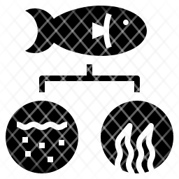 niche icon, data icon, ecology icon, habitat icon, fish icon