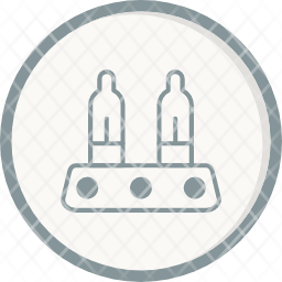 nixie icon, tube icon, electronic icon, glow icon, discharge icon ...