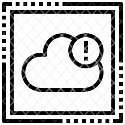 notifications icon, expand icon, cloud icon, storage icon, alert icon ...