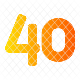 numbers icon, fourty icon, number icon, character icon, design icon ...