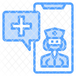 nurse icon, online icon, smartphone icon, conversation icon ...