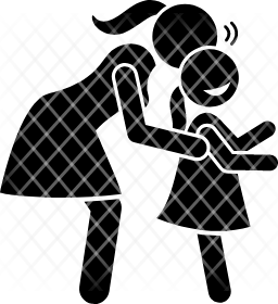 nuzzle icon, nudge icon, embrace icon, hug icon, mother icon, child ...