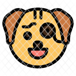 observer icon, dog icon, animal icon, wildlife icon, emoji icon, face icon