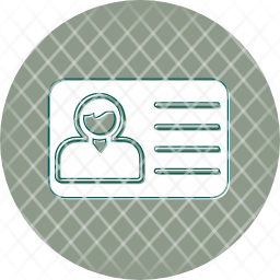 office icon, id icon, card icon, identity icon, license icon, name icon ...