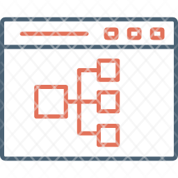 online icon, flowchart icon, flowcharthierarchy icon, network icon ...