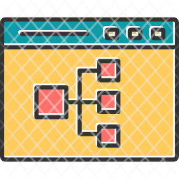 online icon, flowchart icon, flowcharthierarchy icon, network icon ...