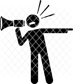 order icon, instruct icon, command icon, loudspeaker icon, call icon ...