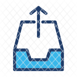 outbox icon, mailbox icon