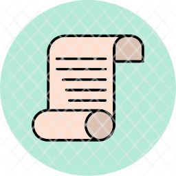 paper icon, scroll icon, scrollpaper icon, parchment icon, calligraphy ...