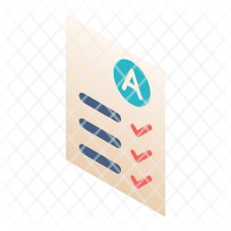 passed icon, exam icon, test icon, examination icon, result icon, grade ...