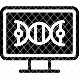 pc icon, dna icon, research icon, science icon, genetics icon, report ...