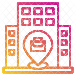 pin icon, office icon, location icon