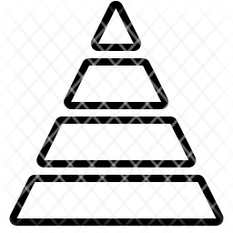 piramid icon, chart icon, infographic icon, element icon, arrow icon ...