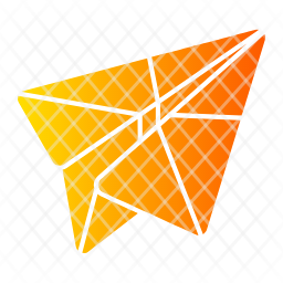 plane icon, origami icon, art icon, design icon, craft icon, fold icon ...