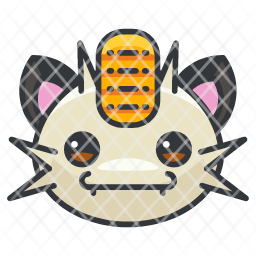 play icon, go icon, pokemon icon, meowth icon, game icon