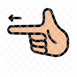 pointing icon, hand icon, point icon, sign icon, language icon