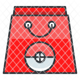 pokemon icon, game icon, play icon, bag icon, shopping icon, go icon