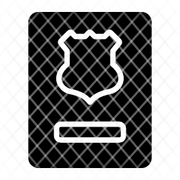 police icon, badge icon, cop icon, officer icon, identify icon, mark ...