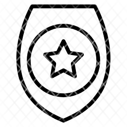 police icon, badge icon, cop icon, officer icon, identify icon, mark ...