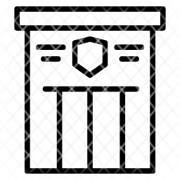 police icon, station icon, cop icon, office icon, lockup icon, law icon ...