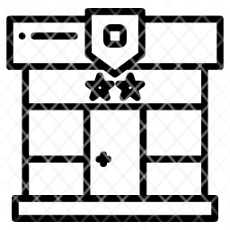 police icon, station icon, cop icon, office icon, lockup icon, law icon ...