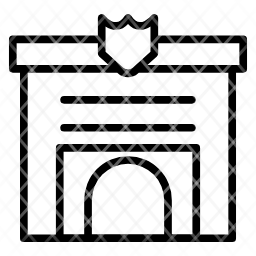 police icon, station icon, cop icon, office icon, lockup icon, law icon ...