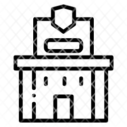 police icon, station icon, cop icon, office icon, lockup icon, law icon ...