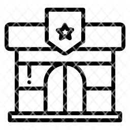 police icon, station icon, cop icon, office icon, lockup icon, law icon ...