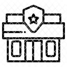 police icon, station icon, cop icon, office icon, lockup icon, law icon ...