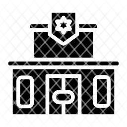 police icon, station icon, cop icon, office icon, lockup icon, law icon ...