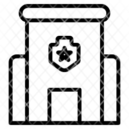 police icon, station icon, cop icon, office icon, lockup icon, law icon ...