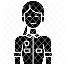 policewoman icon, avatar icon, security icon, guard icon, professions ...