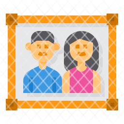 portrait icon, family icon, frame icon, picture icon, image icon