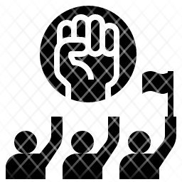 power icon, fight icon, demonstrate icon, revolution icon, rebellion icon