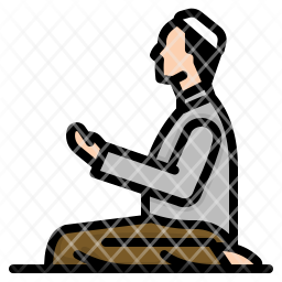 prayer icon, muslim icon, man icon, praying icon, islam icon, dua icon