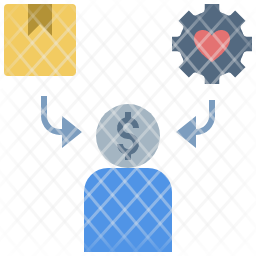 product icon, service icon, customer icon, npd icon, loyalty icon