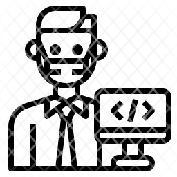 programmer icon, coding icon, avatar icon, occupation icon, man icon