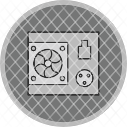 psu icon, power icon, supply icon, unit icon, accumulator icon ...