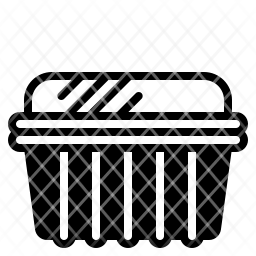 punnet icon, basket icon, package icon, packaging icon, picnic icon ...