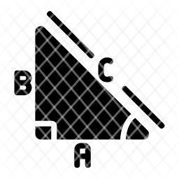 pythagoras icon, mathematics icon, maths icon, trigonometry icon ...