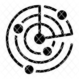 radar icon, place icon, area icon, positional icon, tracker icon, maps ...