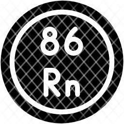radon icon, periodic icon, table icon, chemistry icon, metal icon ...